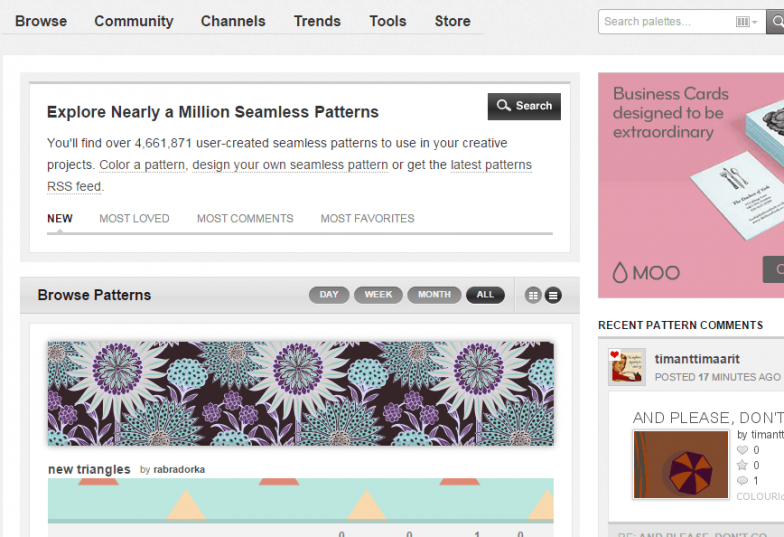 Finding Background Patterns for Your Blog
