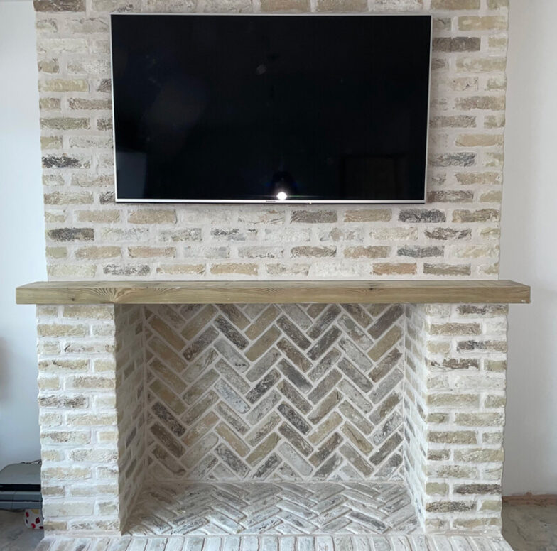 Brick Slips In Fireplaces